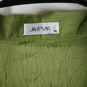 Jaipur | Tops | Jaipur Womens Boho Ruffle Front Blouse Top Med Euc ...